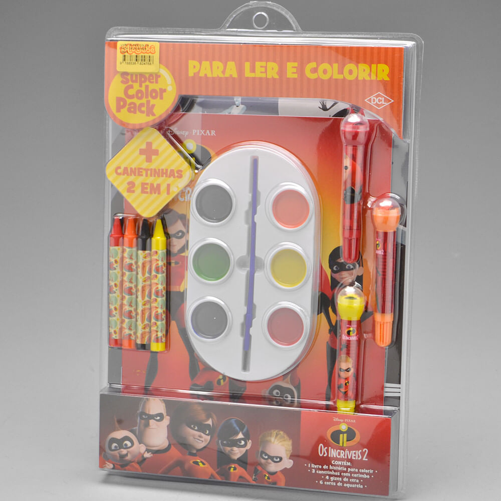Livro Super Color Pack Os Incríveis - D2475 - Alô Bebê - Loja Oficial