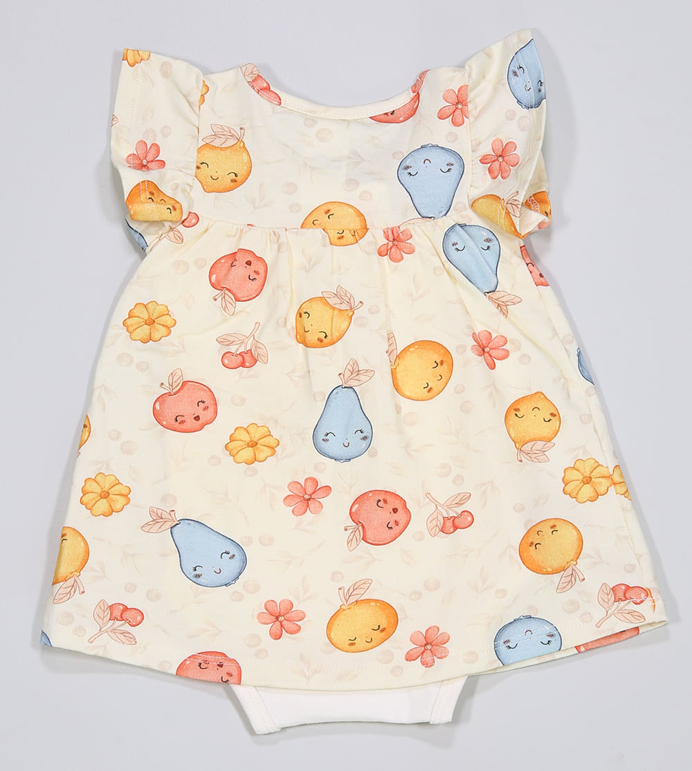 Vestido/Body Frutinhas - 48611 - Alô Bebê - Loja Oficial