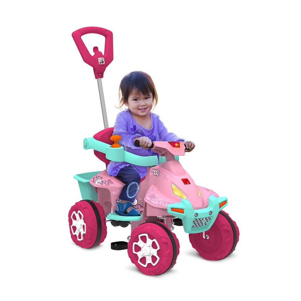 Smart Quad Passeio & Pedal Bandeirante Rosa - 1220 - Alô Bebê - Loja ...
