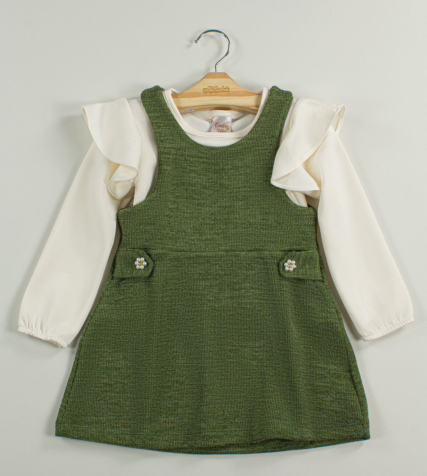 Conjunto Salopete/Blusa Princess - Alô Bebê - Loja Oficial