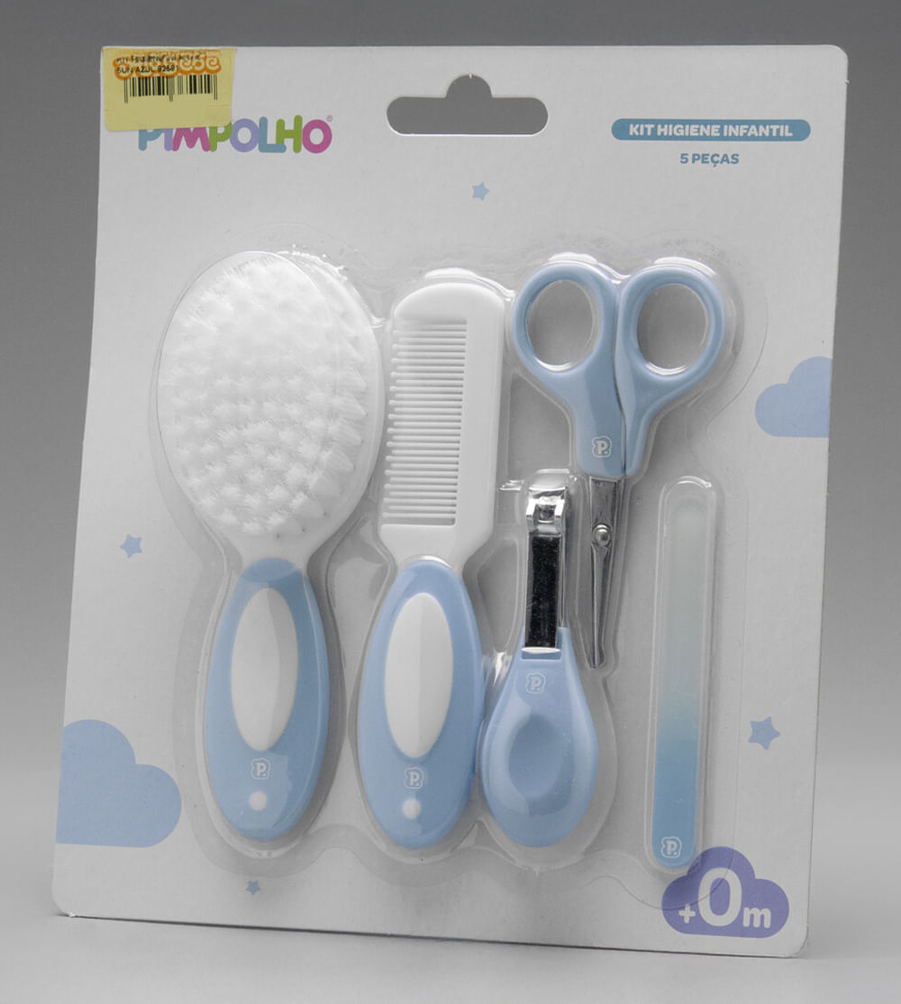 Kit Cuidados para o Bebê com 5 itens Azul - Alô Bebê - Loja Oficial