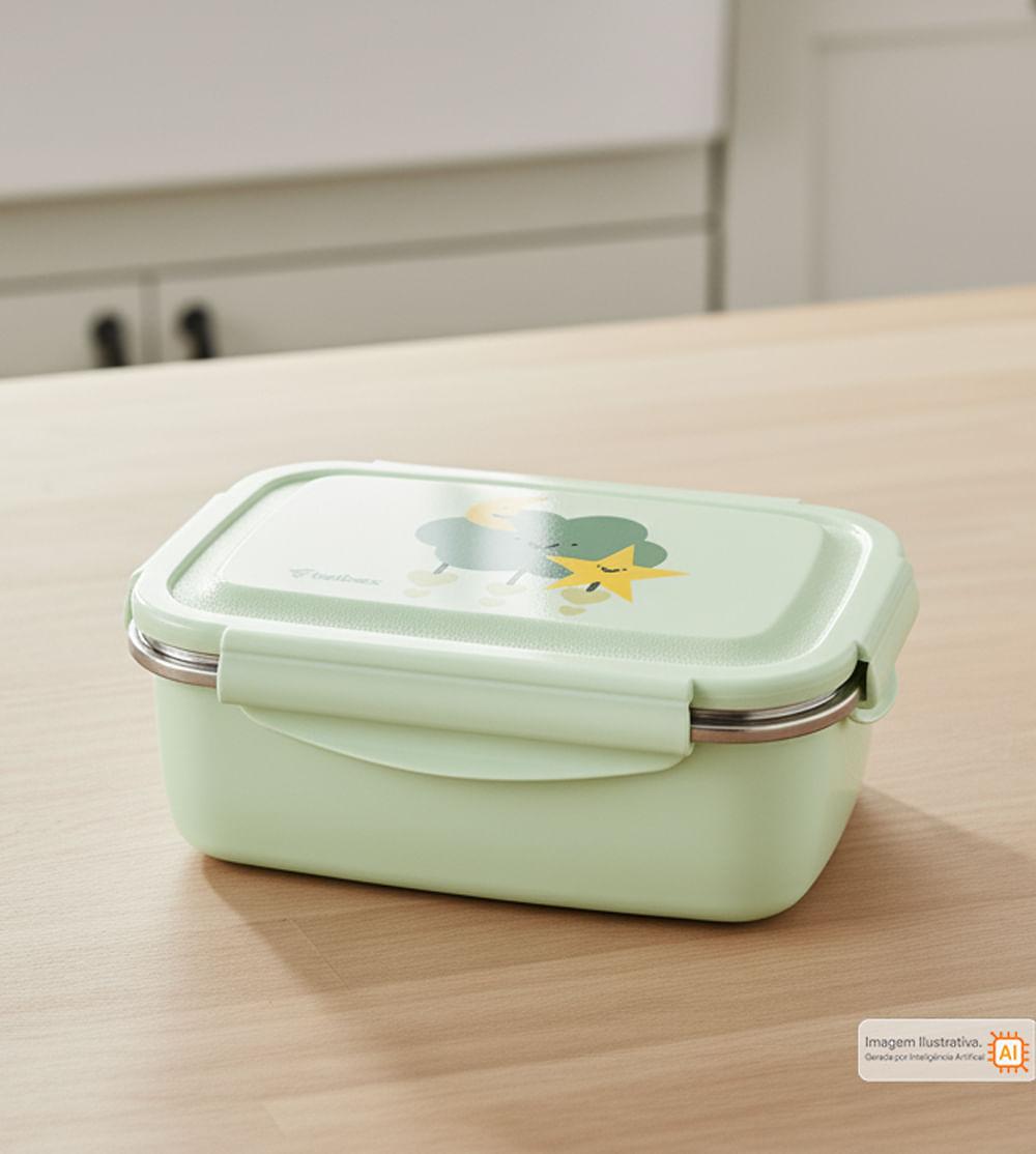 Lancheira Bento Box Nuvem 550ml Twibex - Alô Bebê - Loja Oficial