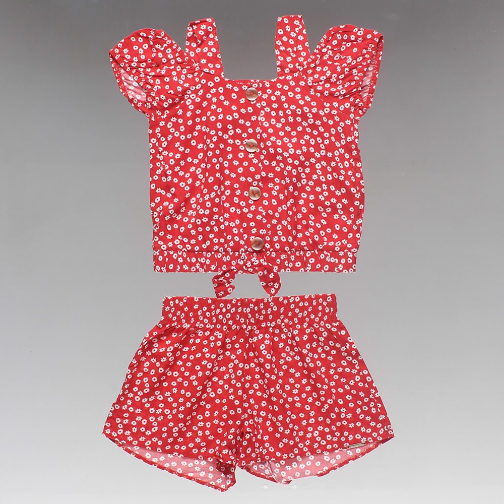 Conjunto Floral - 40098 - Alô Bebê - Loja Oficial